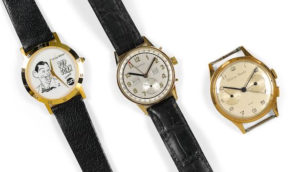Bonhams : A group of five Milton Berle watches