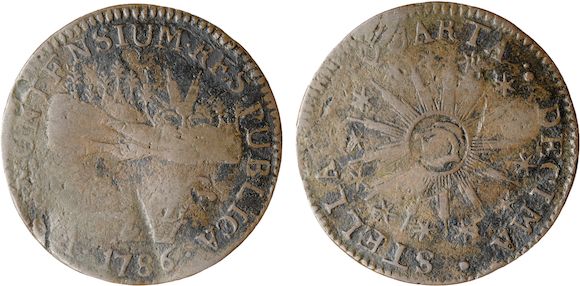 Bonhams : 1786 Vermont Copper VERMONTESIUM, Landscape