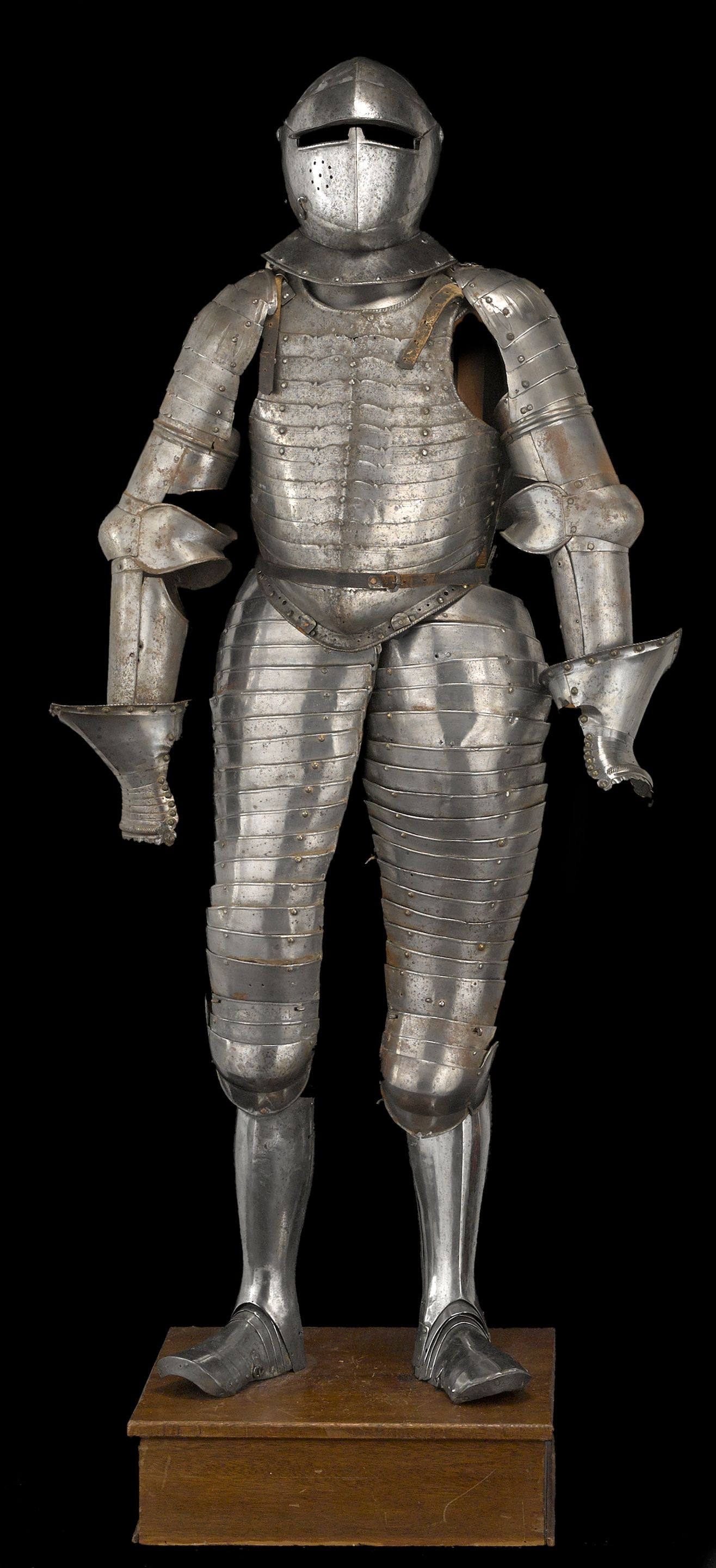 A composed suit of cuirassier's armor with rare Italian anime cuirass ...