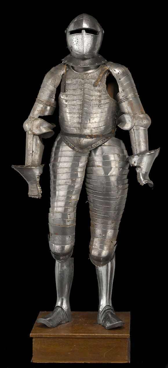 Bonhams : A composed suit of cuirassier's armor with rare Italian anime ...