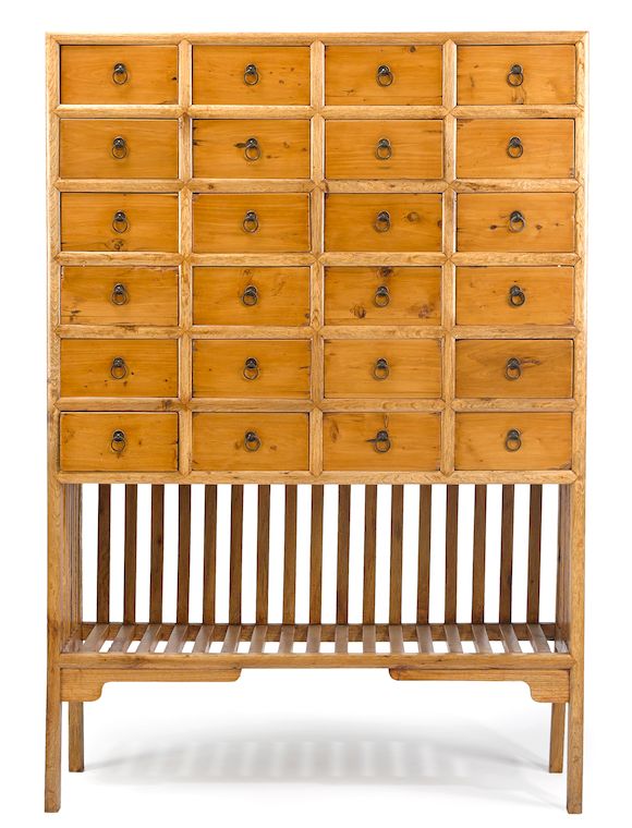 Bonhams : A Chinese style contemporary multiple drawer chest 20th century