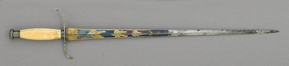 Bonhams : A fine silver mounted naval dirk, probably American -Select ...