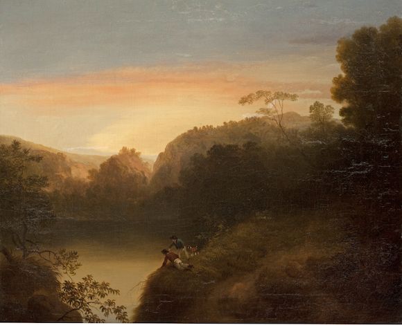 Bonhams : Alvan Fisher (American, 1792-1863) The Discovery 22 x 27in