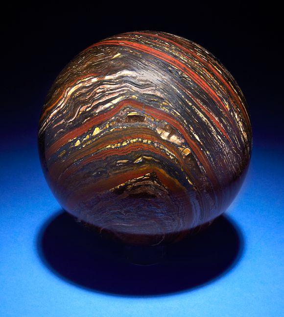 Bonhams : Tiger Iron Matrix Sphere