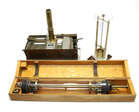 Bonhams : A spherometer, water sampler and microscope manipulator
