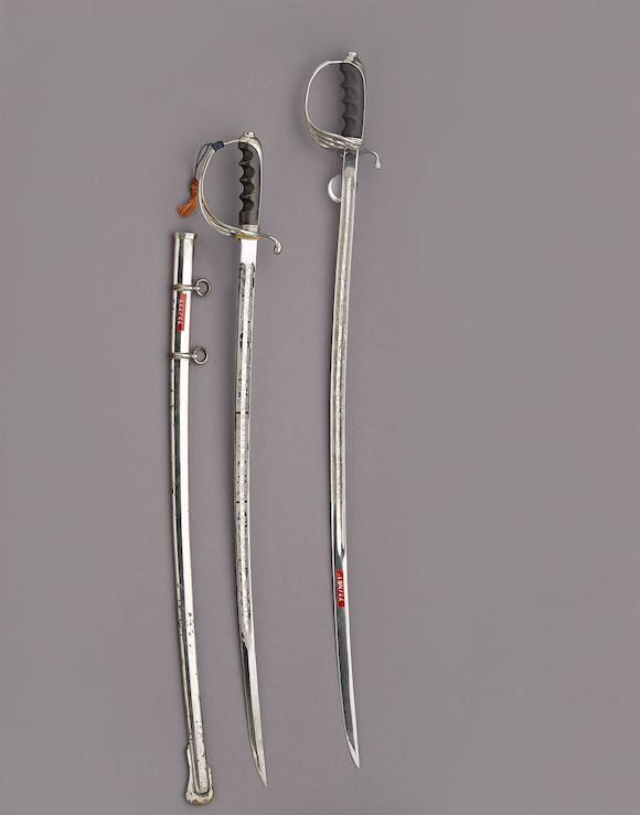 Bonhams : A lot of two inscribed U.S. Model 1902 sabers for all ...