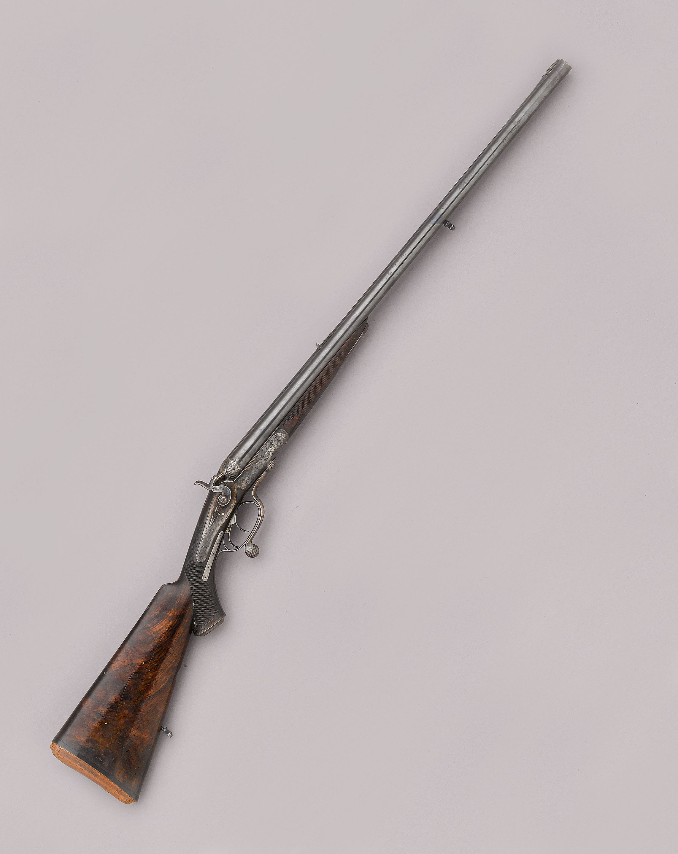 Bonhams : A .500 caliber black powder English underlever double rifle ...