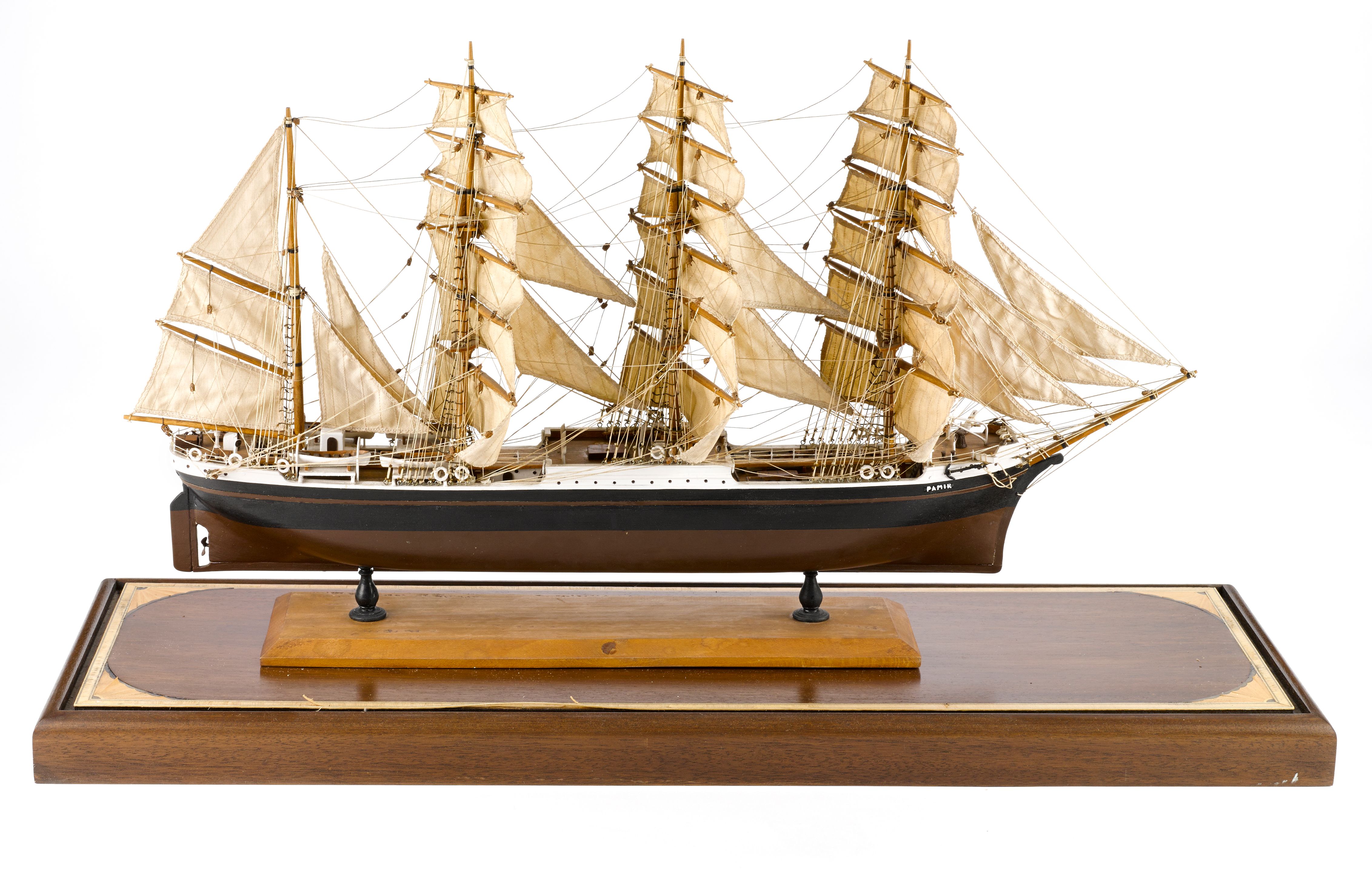 A sailor made model of the sailing ship Pamir American, early 20th ...