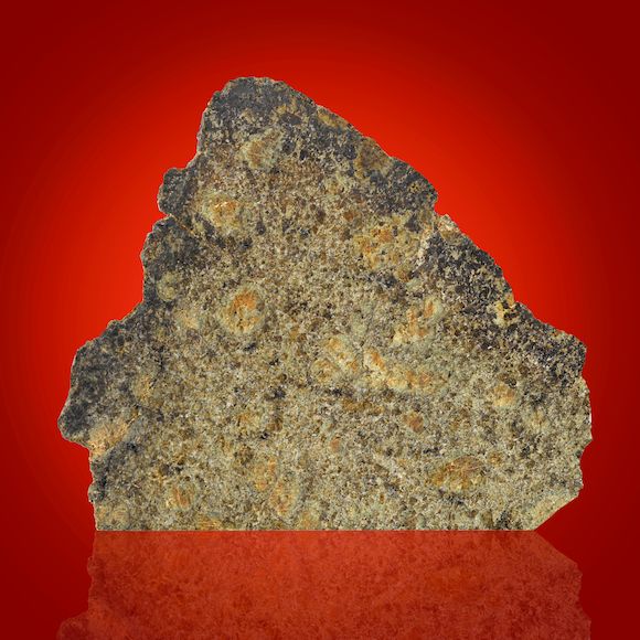 Bonhams : Partial Slice of Martian Meteorite NWA 7397