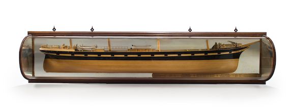 Bonhams : A builder's half model of the steel ship Knight of Saint ...