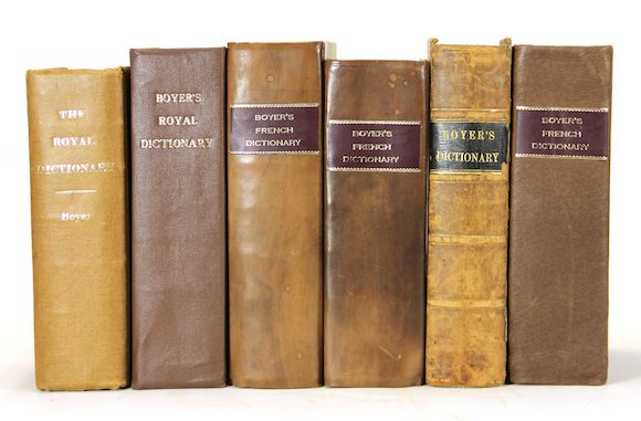 Bonhams : BOYER, ABEL. The Royal Dictionary Abridged. In Two Parts. 1 ...