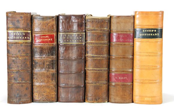 Bonhams : [ENGLISH OCTAVOS.] A group of morocco and calf bound English ...