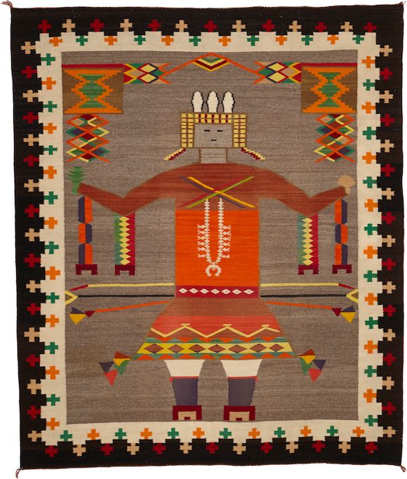 Bonhams : A Navajo Yei rug