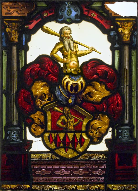 Bonhams : A Swiss stained glass panel: Arms of Holzhalb 19th century