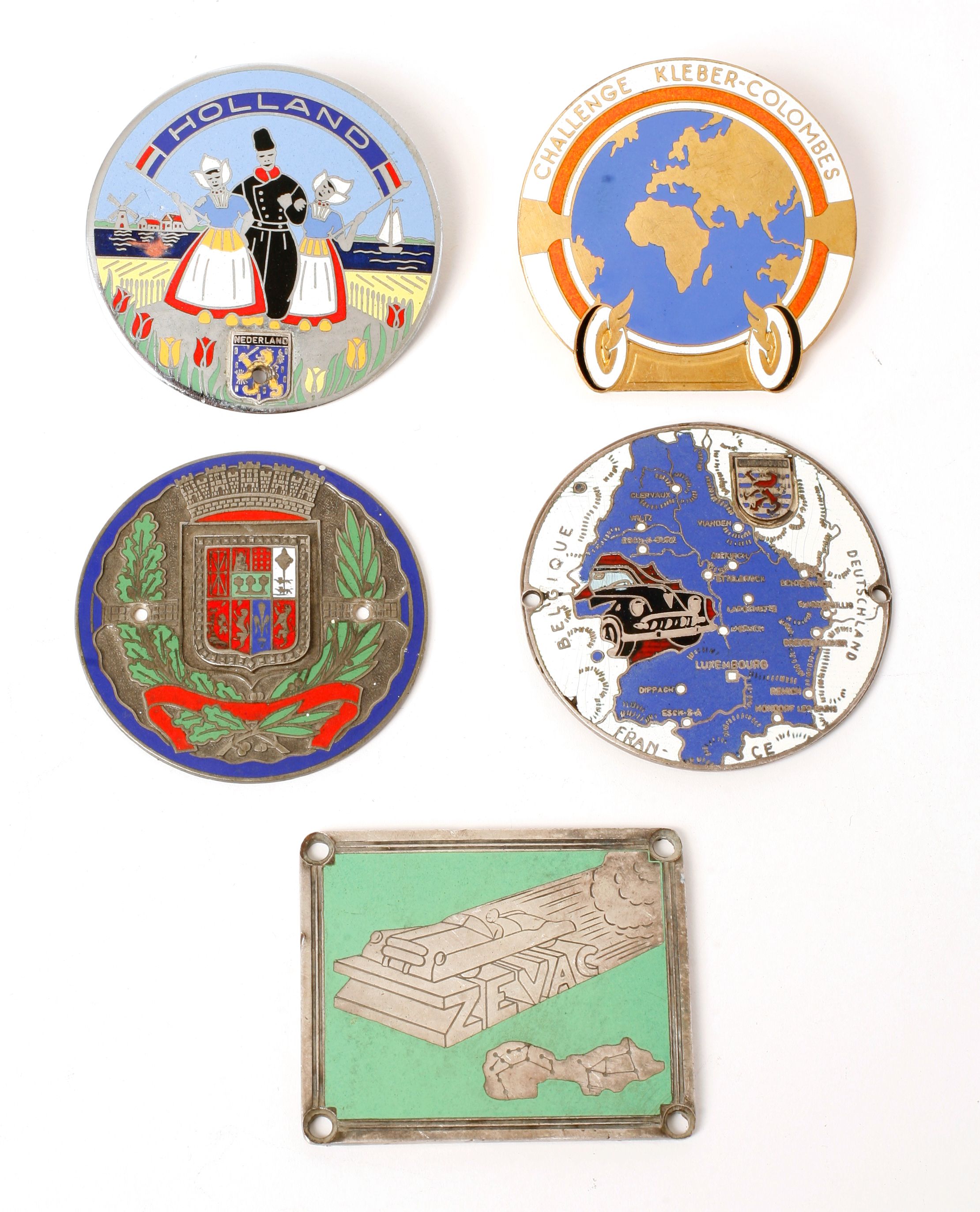 Bonhams Cars : A lot of Five German and Dutch car badges.(5)
