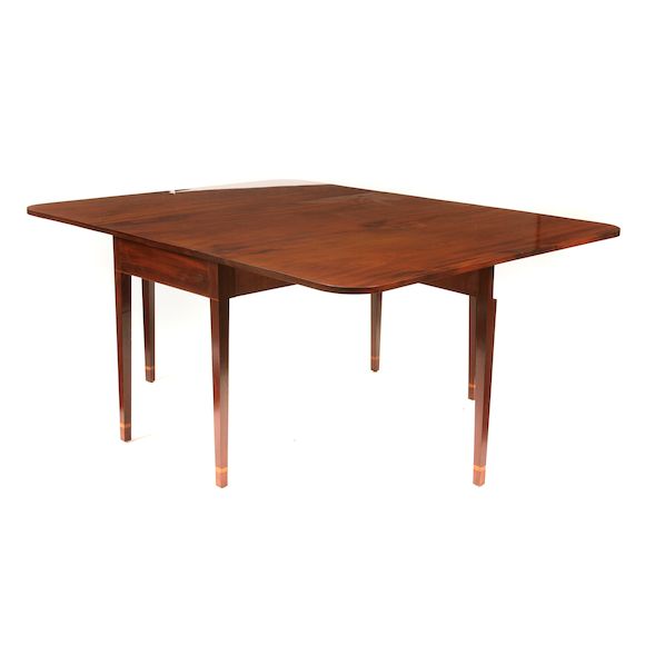 Bonhams : A Federal inlaid mahogany drop flap table