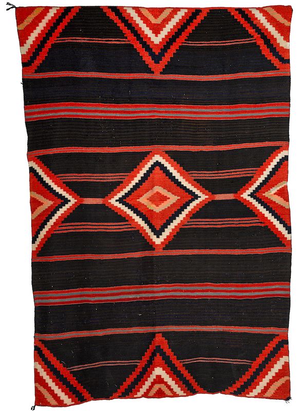 Bonhams : A Navajo late classic Moki blanket