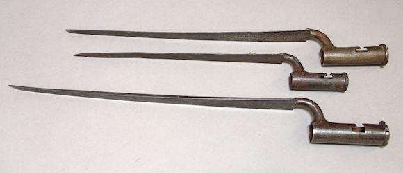 Bonhams : A lot of three marked British Revolutionary War socket ...