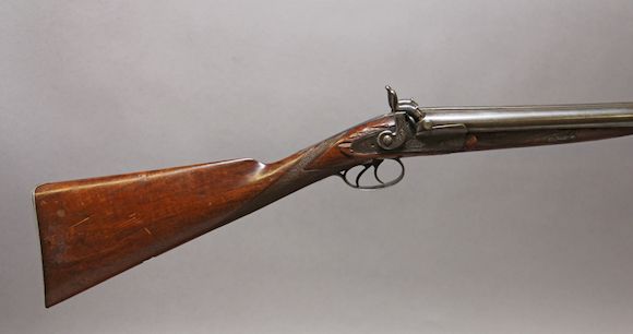 Bonhams : A California double barrel percussion shotgun by Benjamin ...