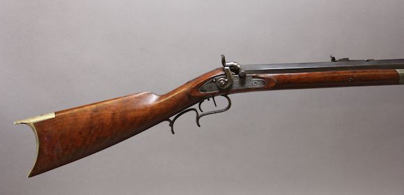 Bonhams : An American half-stock percussion rifle Postley Nelson ...