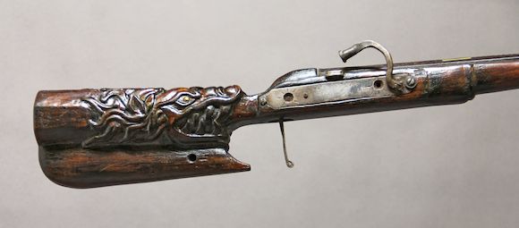 Bonhams : A composite Chinese matchlock carbine -Select US Arms Type-