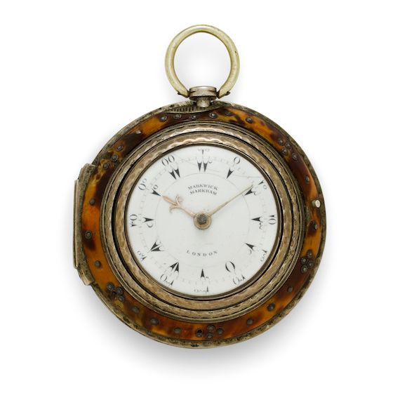 Bonhams : Markwick Markham, London. A silver and horn triple case verge ...