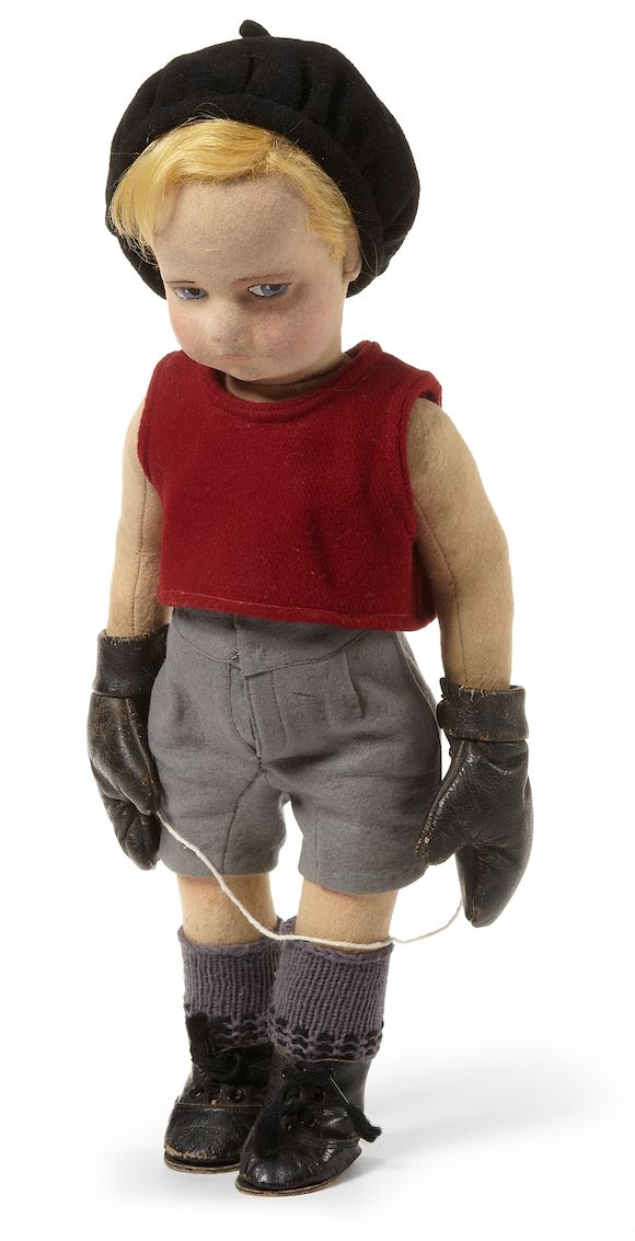 Bonhams : A rare Lenci series 300 felt character doll of a boxer