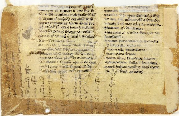 Bonhams : MANUSCRIPT—13TH CENTURY. Latin manuscript on vellum, single ...