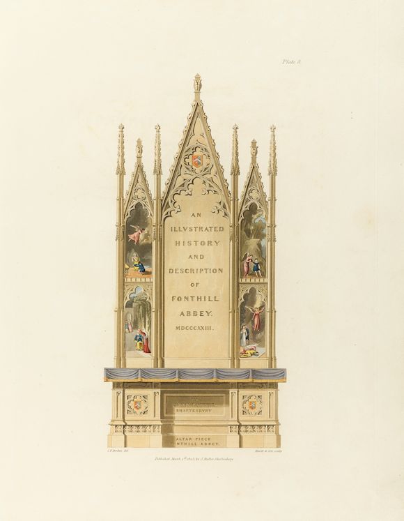 Bonhams : BECKFORDFONTHILL ABBEY. RUTTER, JOHN. 1796-1851. Delineations ...