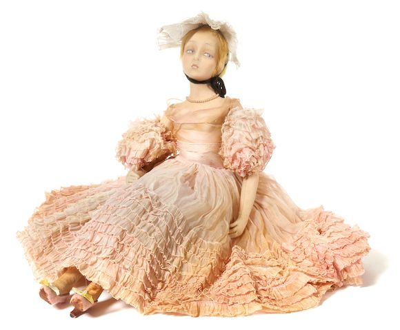 Bonhams : A Lenci felt long-limbed lady doll