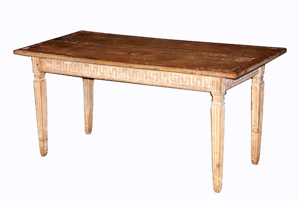 Bonhams : An Italian Neoclassical bleached wood dining table