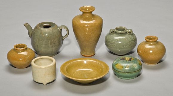 Bonhams : A group of small trade ware containers 13th through 17th century