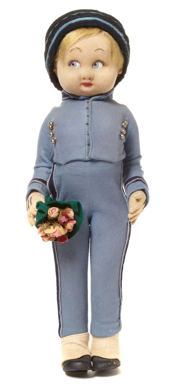 Bonhams : A rare Lenci felt "Bellhop" googly-eyed doll