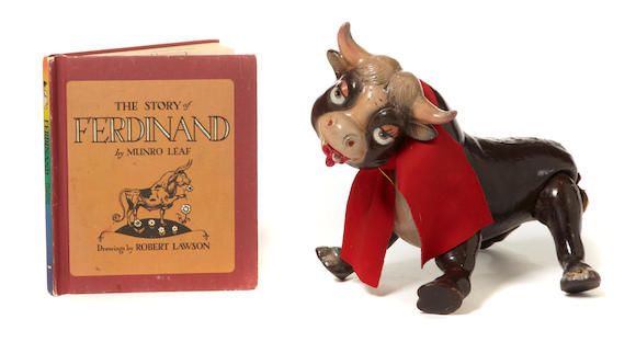 Bonhams A Wooden Toy Of Ferdinand The Bull