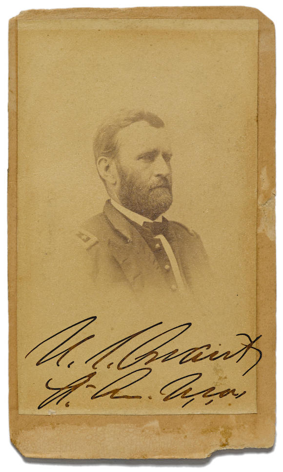 Bonhams : GRANT, ULYSSES S. 1822-1885. Photograph Signed ("U.S. Grant ...