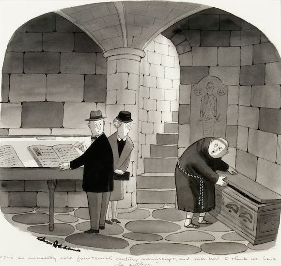 Bonhams : ADDAMS, CHARLES. 1912-1988. Original ink and wash cartoon ...