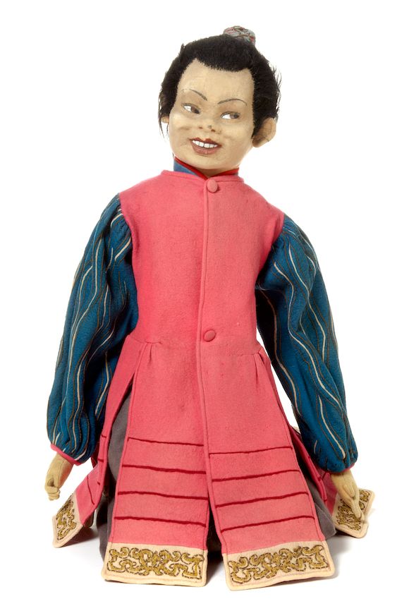 Bonhams : A Lenci felt boy Kigan doll in traditional Asian costume