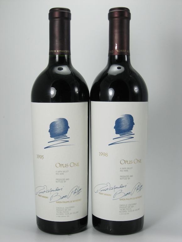 Bonhams : Opus One 1995 (1) Opus One 1998 (2) Opus One 2000 (2) Opus One 2001 (2) Opus One 2002 ...