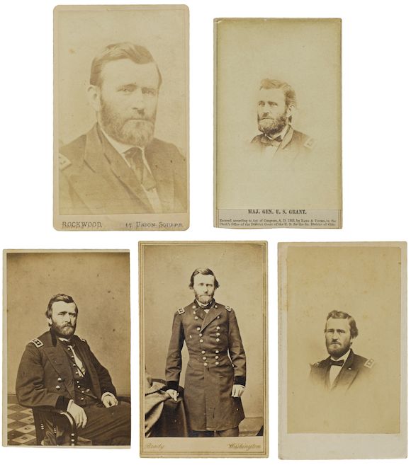 Bonhams : GRANT, ULYSSES S. 1822-1885. 5 albumen print carte-de-visite ...
