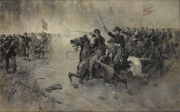 Bonhams : Allen C. Redwood (American, 1844-1922) Pursuit to Appomattox ...