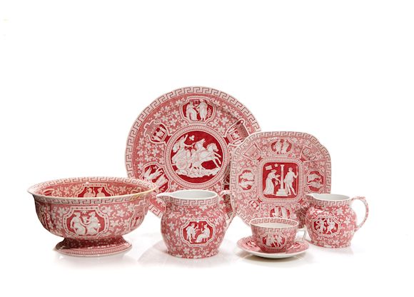 Bonhams : A Copeland Spode part dinner service in the Greek pattern