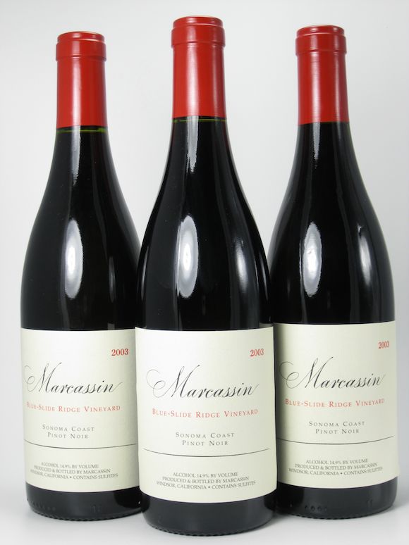 Bonhams : Marcassin Pinot Noir, Blue-Slide Ridge 2003 (3)