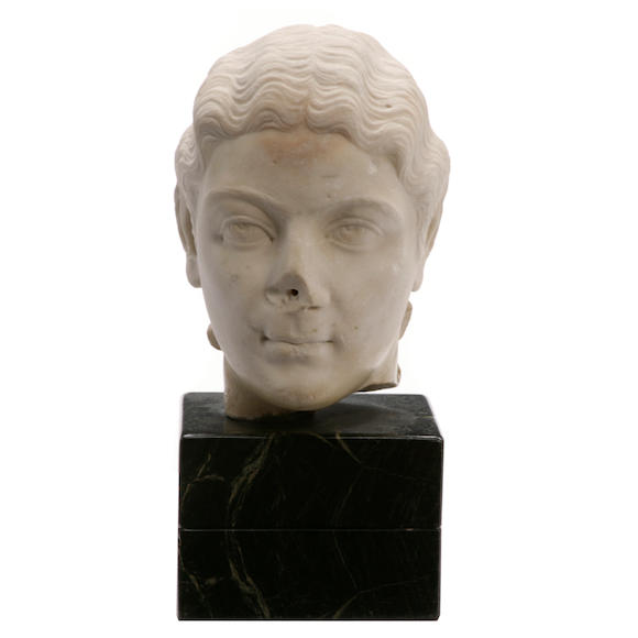 Bonhams A Carved Marble Bust Of A Classical Woman