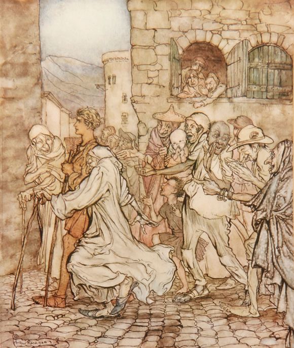 Bonhams : RACKHAM, ARTHUR. HAWTHORNE, NATHANIEL. A Wonder Book. London ...