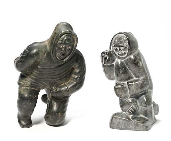 Bonhams : Two Inuit stone sculptures