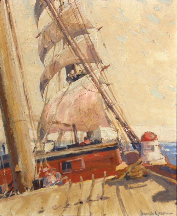 Bonhams : Joe Duncan Gleason (American, 1881-1959) Study for Under Sail ...