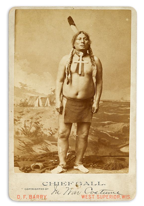 Bonhams : LAKOTA—GALL. c.1840-1894. Albumen print cabinet card ...