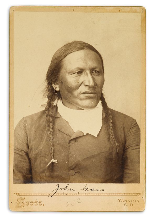 Bonhams : LAKOTA—GRASS, JOHN (PEZI). c.1837-1918. Albumen print cabinet ...