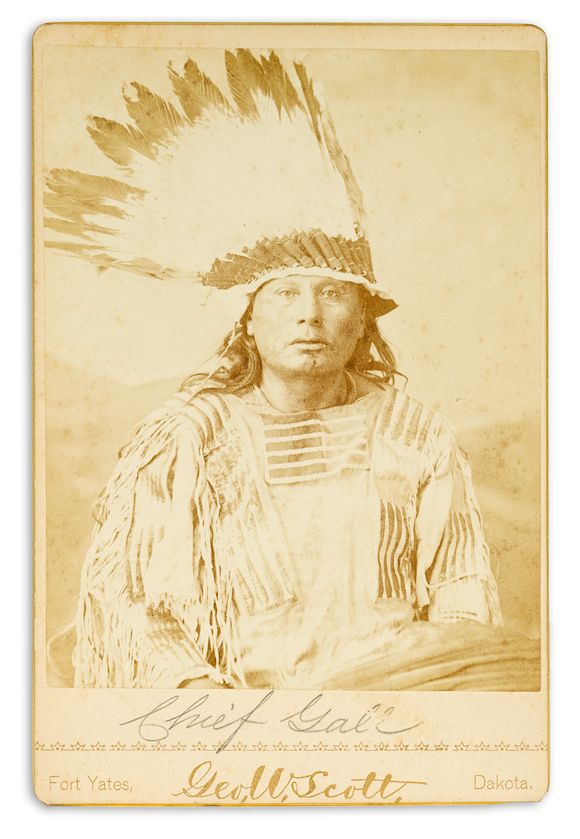 Bonhams : LAKOTA—GALL. c.1840-1894. Albumen print cabinet card, waist ...