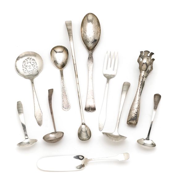 Bonhams : An assembled group of American hammered sterling silver Arts ...